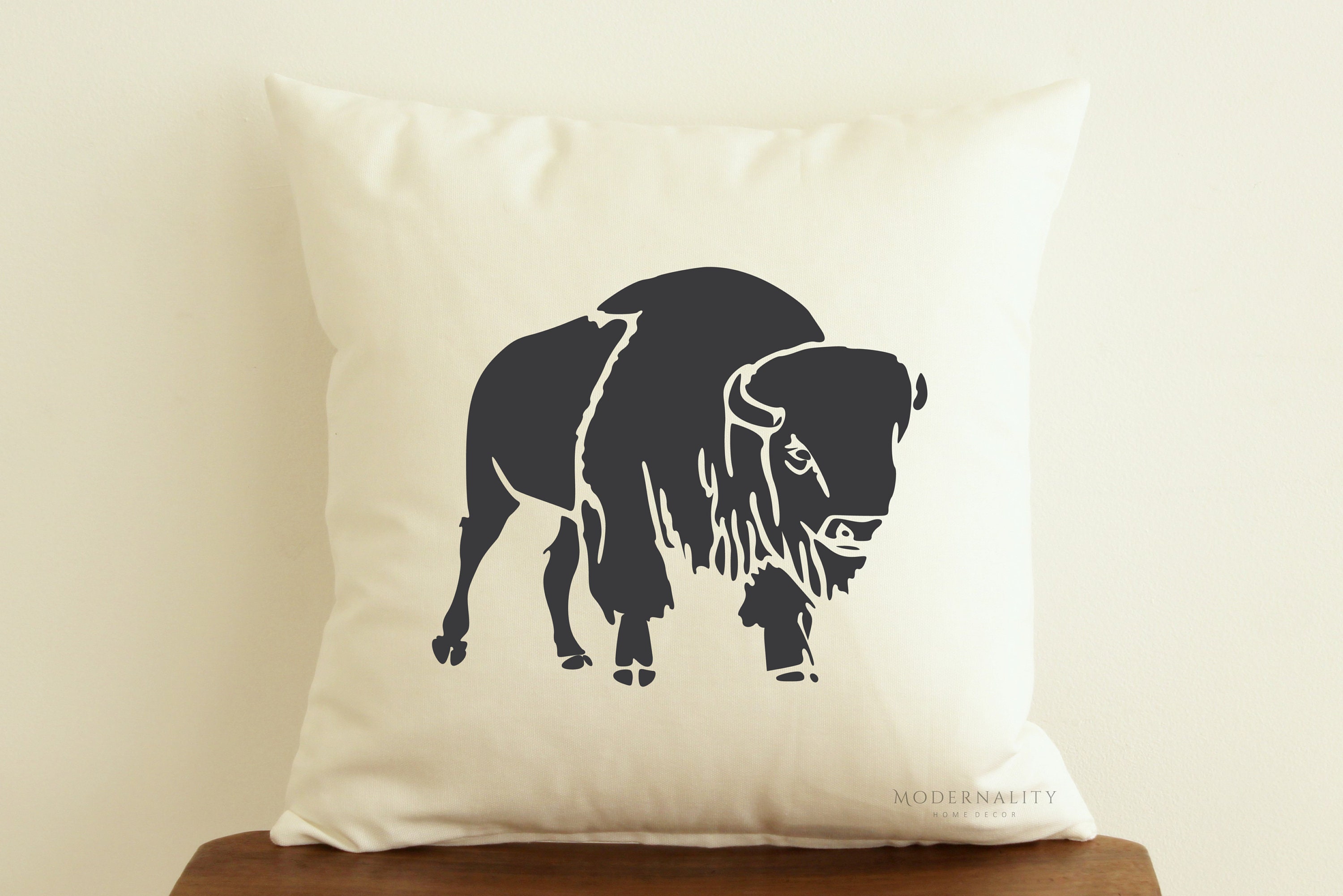Buffalo Pillow Nature Pillows Animal Decor Southwestern | Etsy