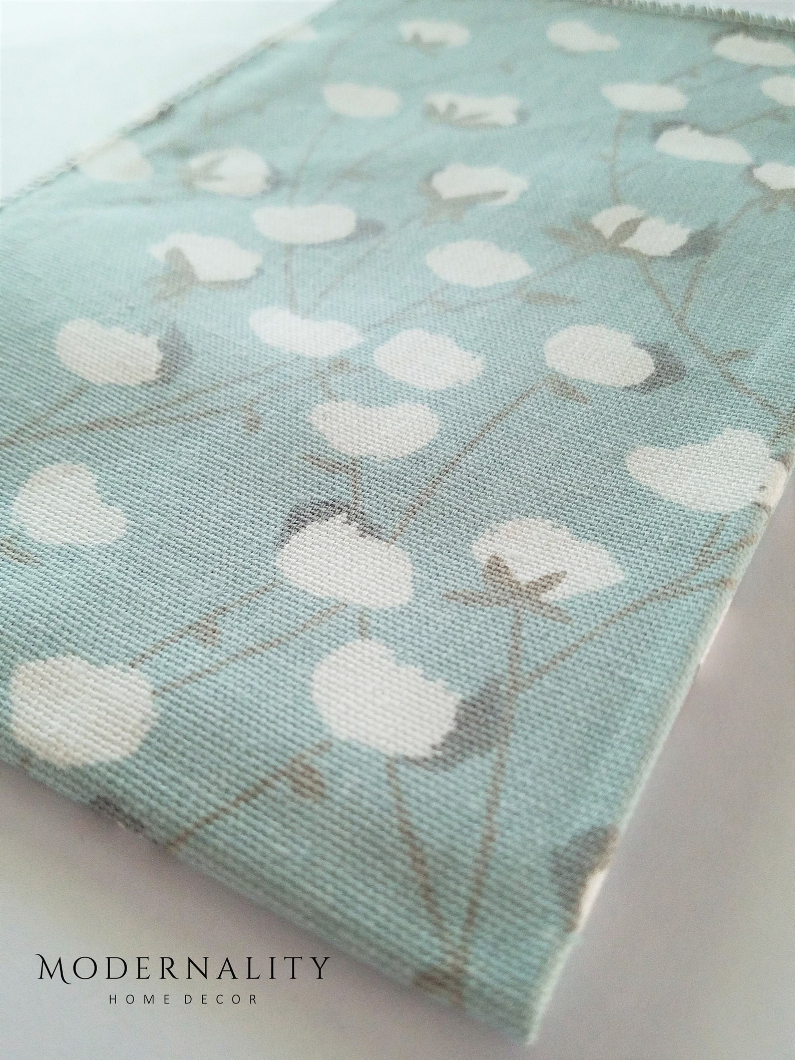Spa Blue Valance Premier Prints Light Blue Window Panel - Etsy