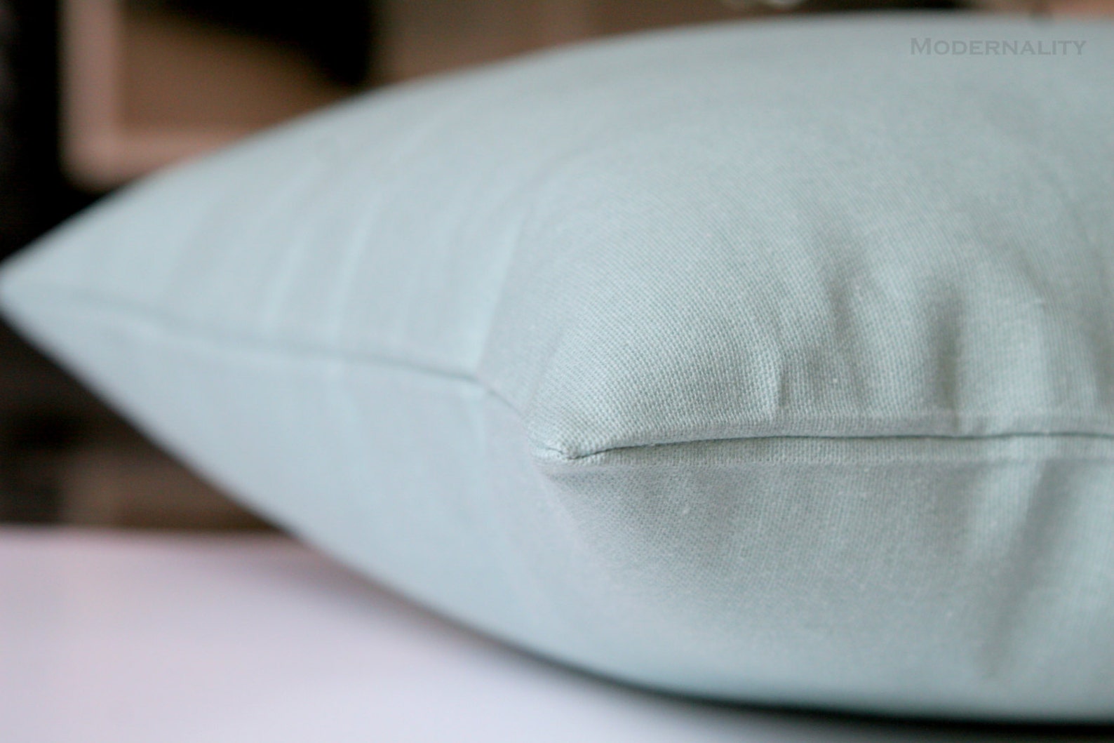 Solid Throw Pillows, Village Blue Dyed Solid Pillow Cover, Plain Blue ...