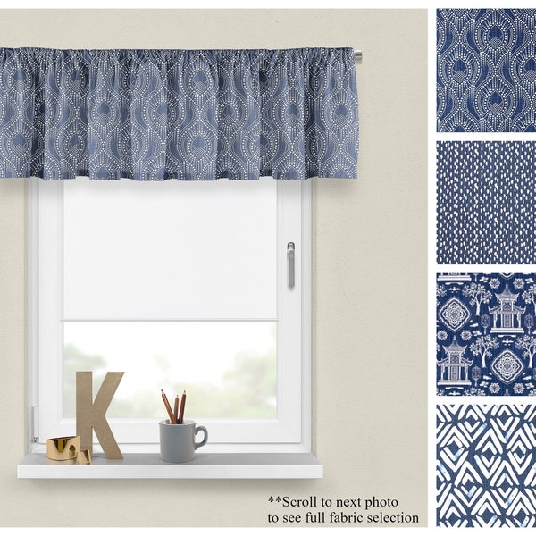 Navy Blue Valance - Etsy