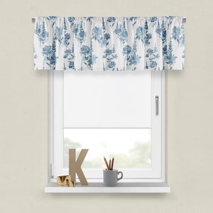 Italian Denim Decorative Valance- Premier Prints Navy Designer Window ...
