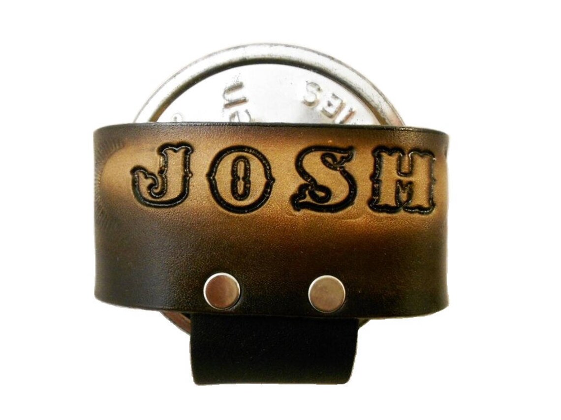 Custom Handcrafted Leather Snuff Can Holder, Chewing Tobacco Case, Name ...