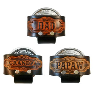 Leather Snuff Can Holder, Chewing Tobacco Case, Handcrafted, Many ...
