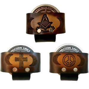 Leather Snuff Can Holder, Chewing Tobacco Case, Handcrafted, Many ...