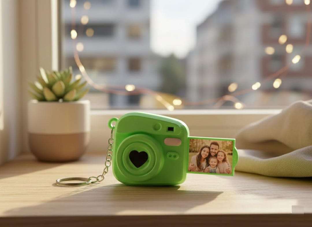 Instax Camera Keychain Personalized Photo – Custom Polaroid Style Mini ...