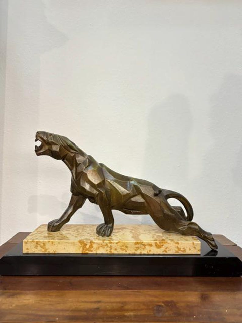 Cubist Panther A. Notari - Etsy