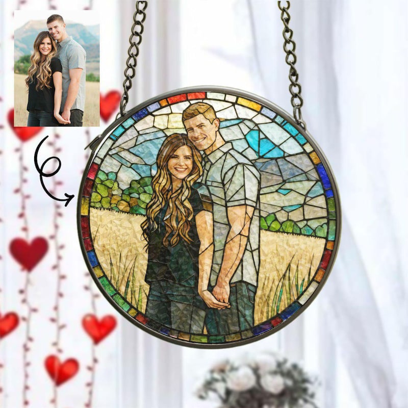 Wedding Photo Suncatcher - Etsy