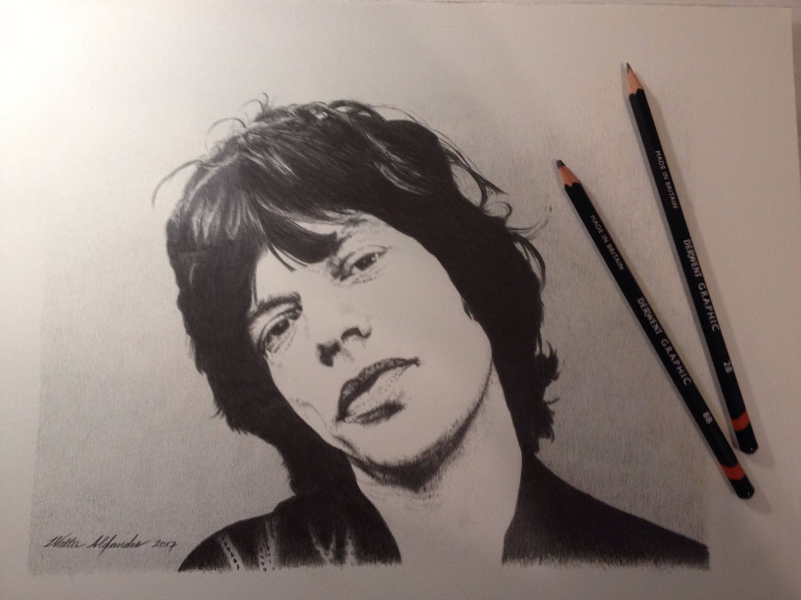 Mick Jagger Print Signed & Numbered. - Etsy