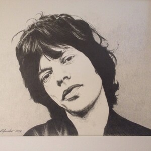 Fully Framed Mick Jagger Print Limited Edition - Etsy