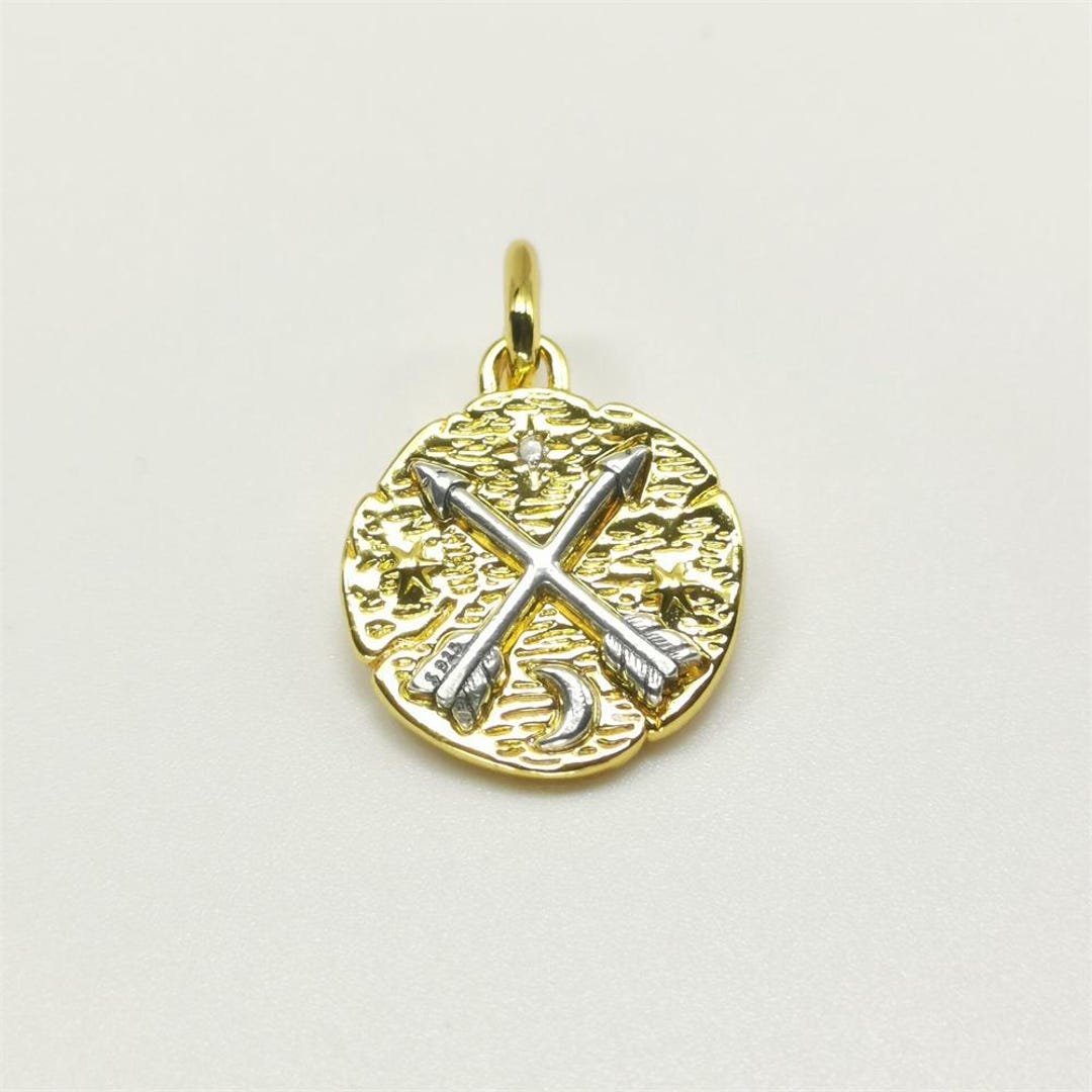 Pandora Crossing Arrows Medallion Charm - Etsy