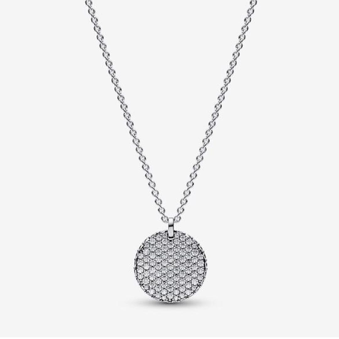 Pandora Timeless Pavé Round Pendant Necklace 45cm Ale S925 Gift Bag - Etsy