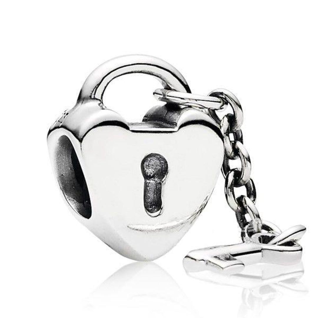 Pandora Silver Ale Charm Key to My Heart - Etsy