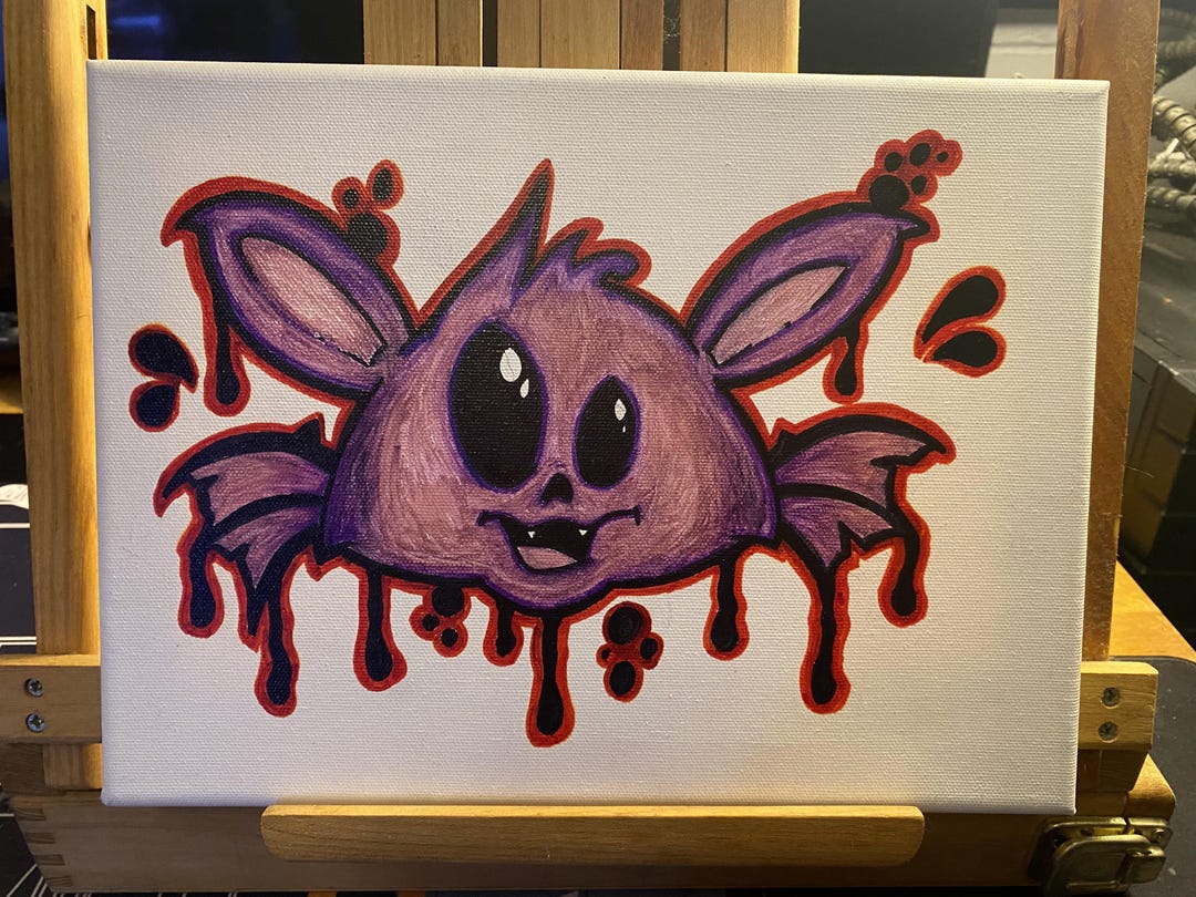 Graffiti Inspired Bat - Etsy