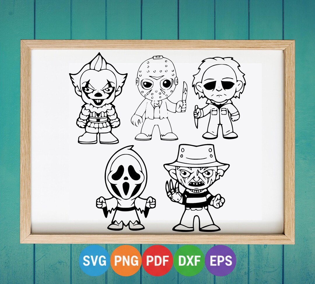 Halloween Characters SVG Pack | Kids Characters Digital Download - Etsy