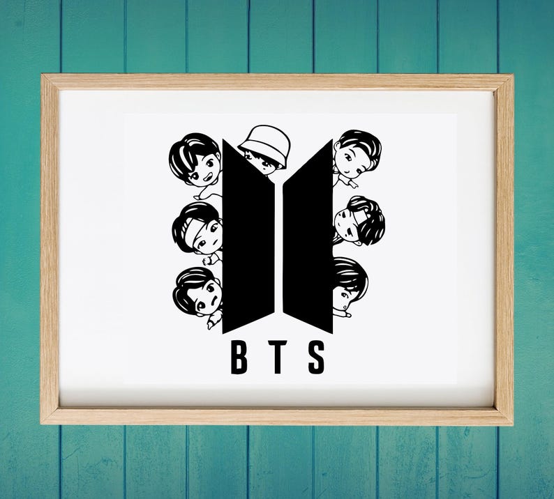 BTS Logo SVG | K-pop Band Symbols, Army Merchandise (digital Download ...