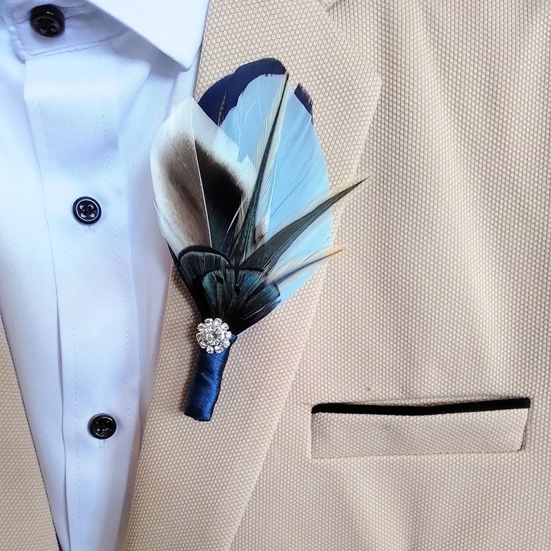Feather Lapel Pin - Etsy