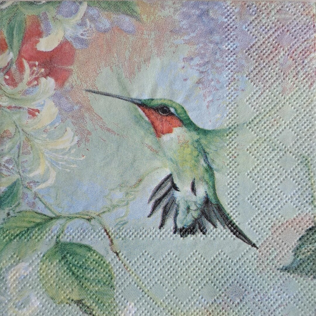 Hummingbird Decoupage Craft Paper Napkin-set of 2 - Etsy