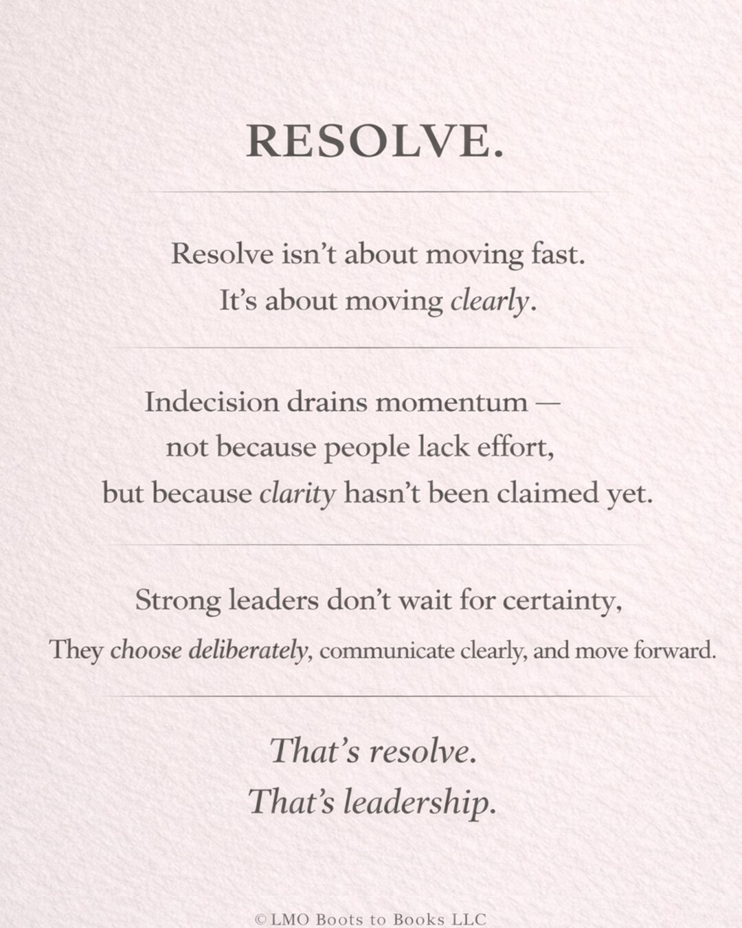Resolve Leadership Quote Art | Minimalist Office Decor (digital ...