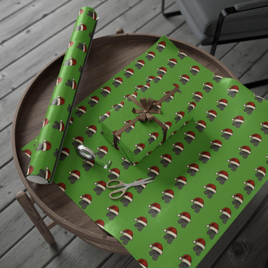 Military Pride Santa Hat Wrapping Papers | Holiday Dog Tags Pattern - Etsy