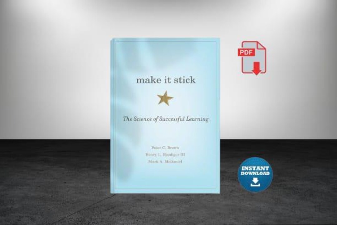 Make It Stick_ the Science of Successful Learning - Etsy