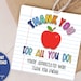 Thank You for All You Do, Cute Thank You, Teacher Thank You, Teacher ...