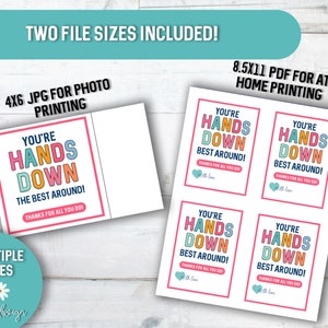 Hands Down the Best, Teacher Appreciation, Thank You Gift, Soap ...