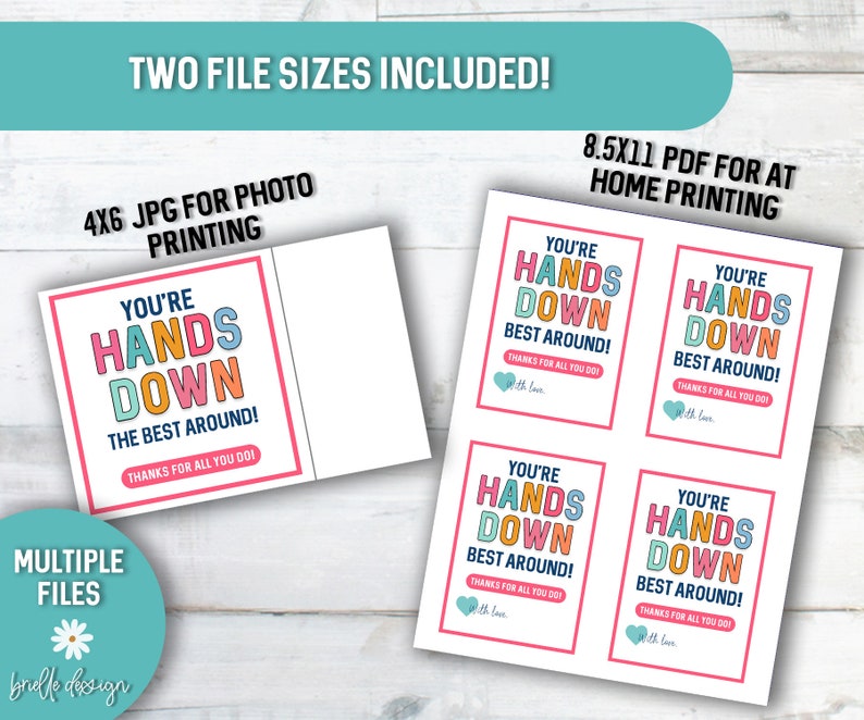 Hands Down the Best, Teacher Appreciation, Thank You Gift, Soap ...