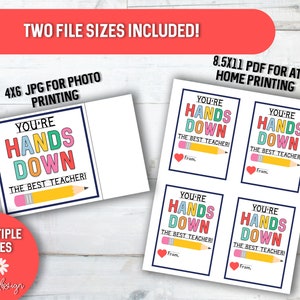 Hands Down the Best Teacher, Teacher Appreciation, Thank You Gift, Soap ...