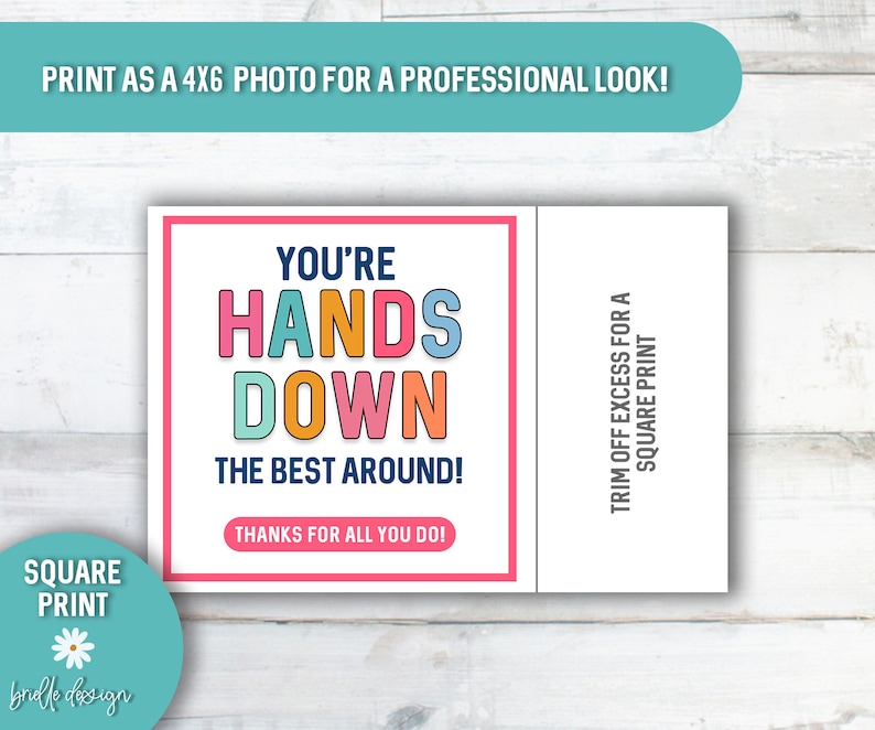 Hands Down the Best, Teacher Appreciation, Thank You Gift, Soap ...