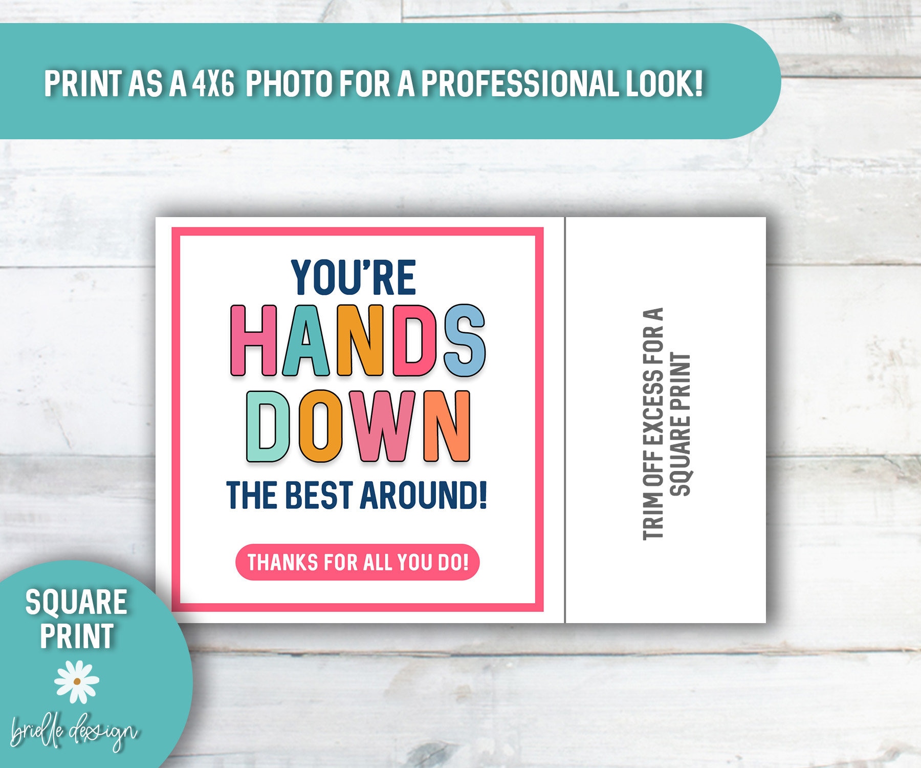 Hands Down the Best, Teacher Appreciation, Thank You Gift, Soap ...