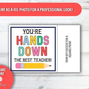 Hands Down the Best Teacher, Teacher Appreciation, Thank You Gift, Soap ...