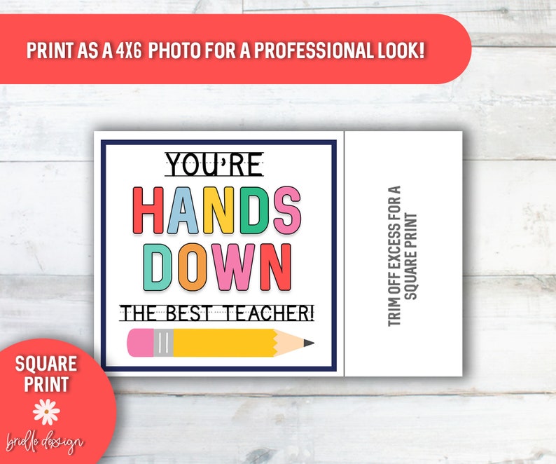 Hands Down the Best Teacher, Teacher Appreciation, Thank You Gift, Soap ...