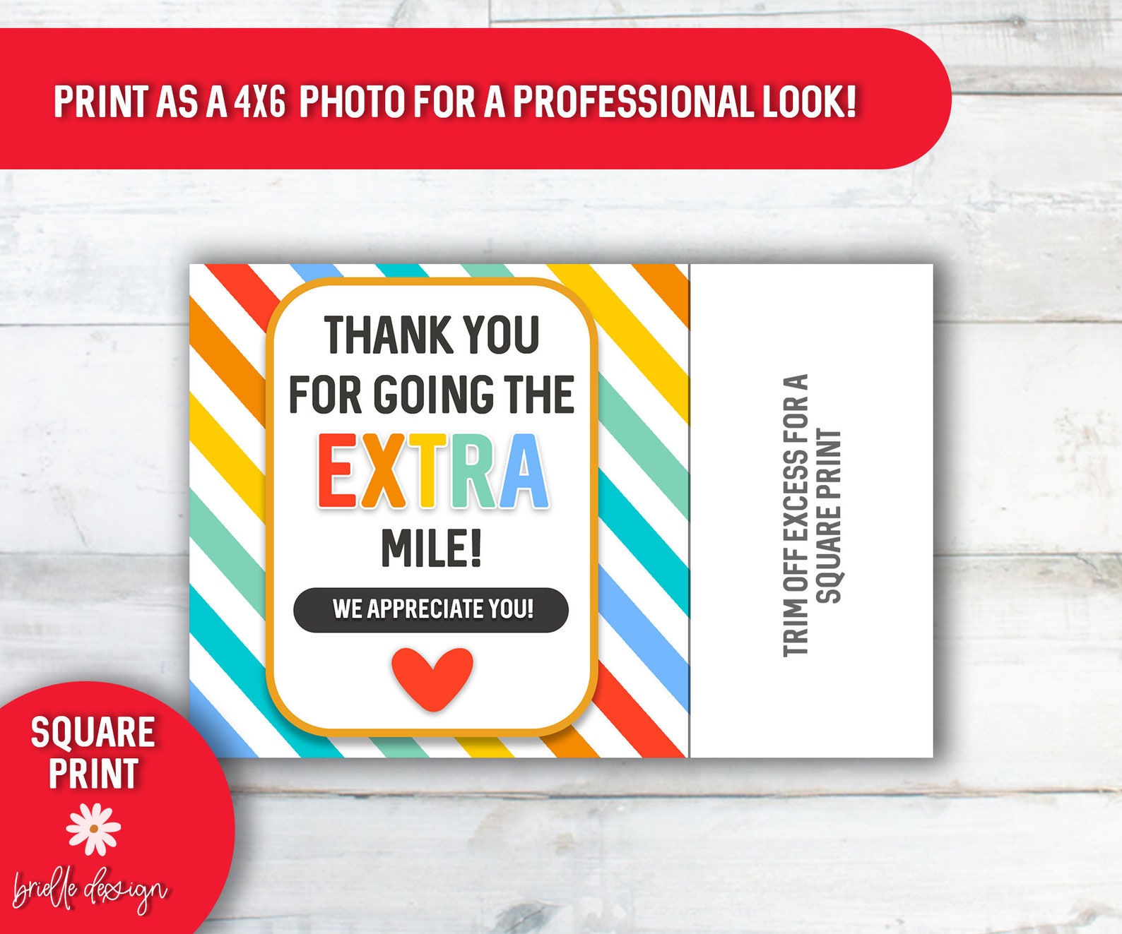 Extra Mile Thank You, Cute Thank You, Extra Gum Printable Tag ...