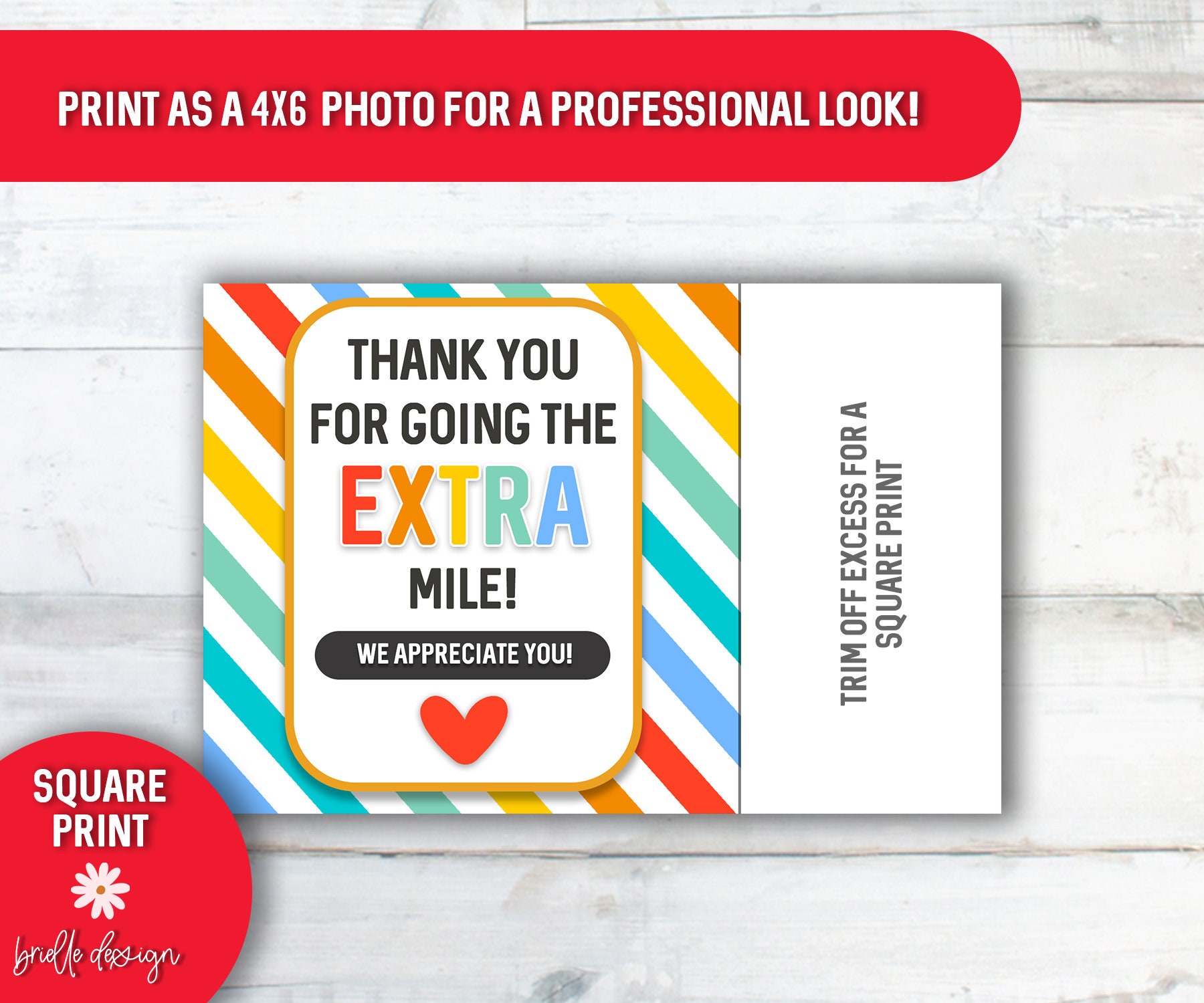 Extra Mile Thank You, Cute Thank You, Extra Gum Printable Tag ...