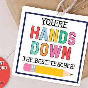 Hands Down the Best Teacher, Teacher Appreciation, Thank You Gift, Soap ...
