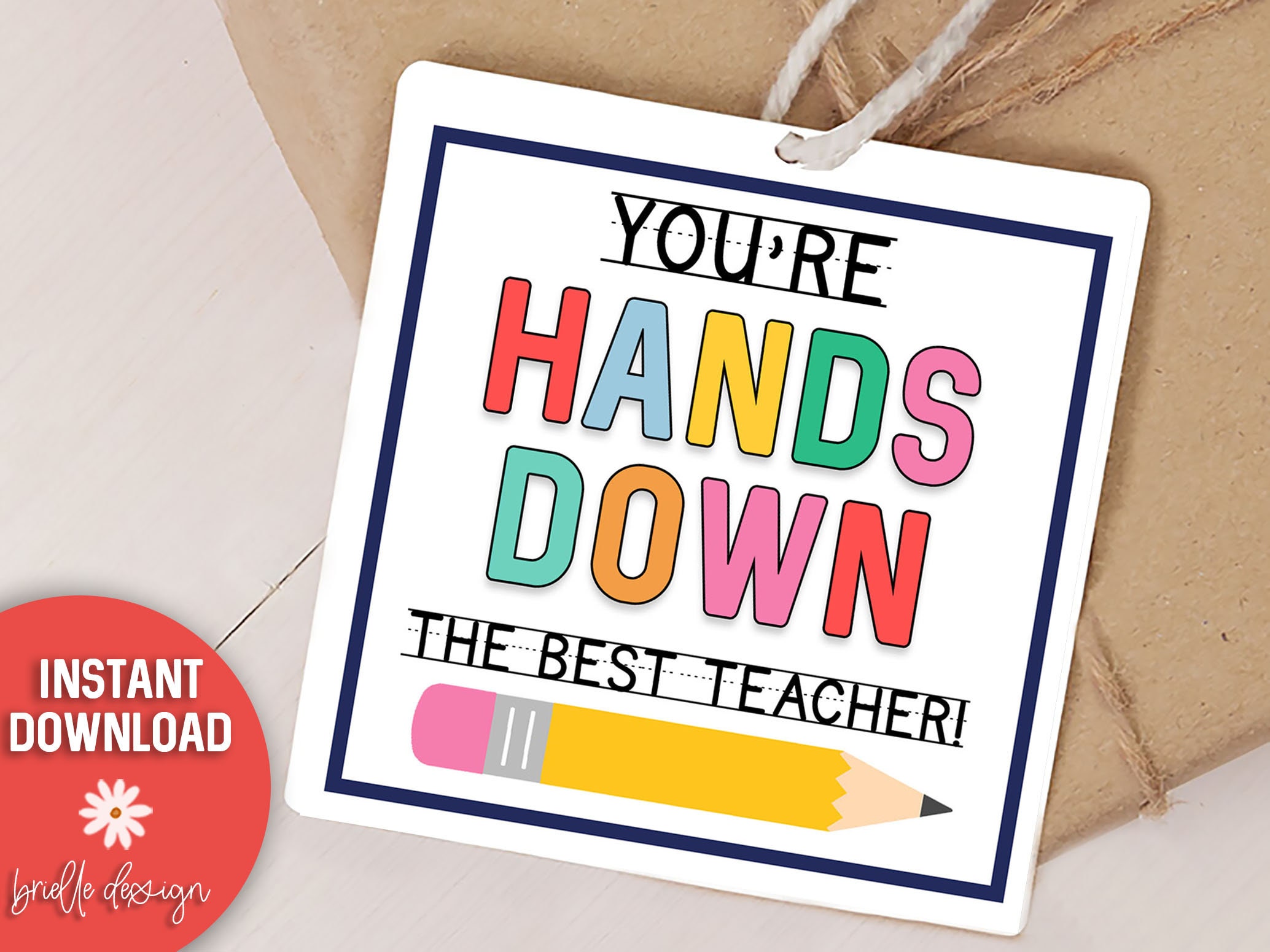 Hands Down the Best Teacher, Teacher Appreciation, Thank You Gift, Soap ...