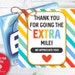 Extra Mile Thank You, Cute Thank You, Extra Gum Printable Tag ...