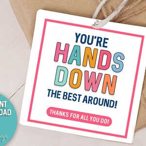 Hands Down the Best, Teacher Appreciation, Thank You Gift, Soap ...