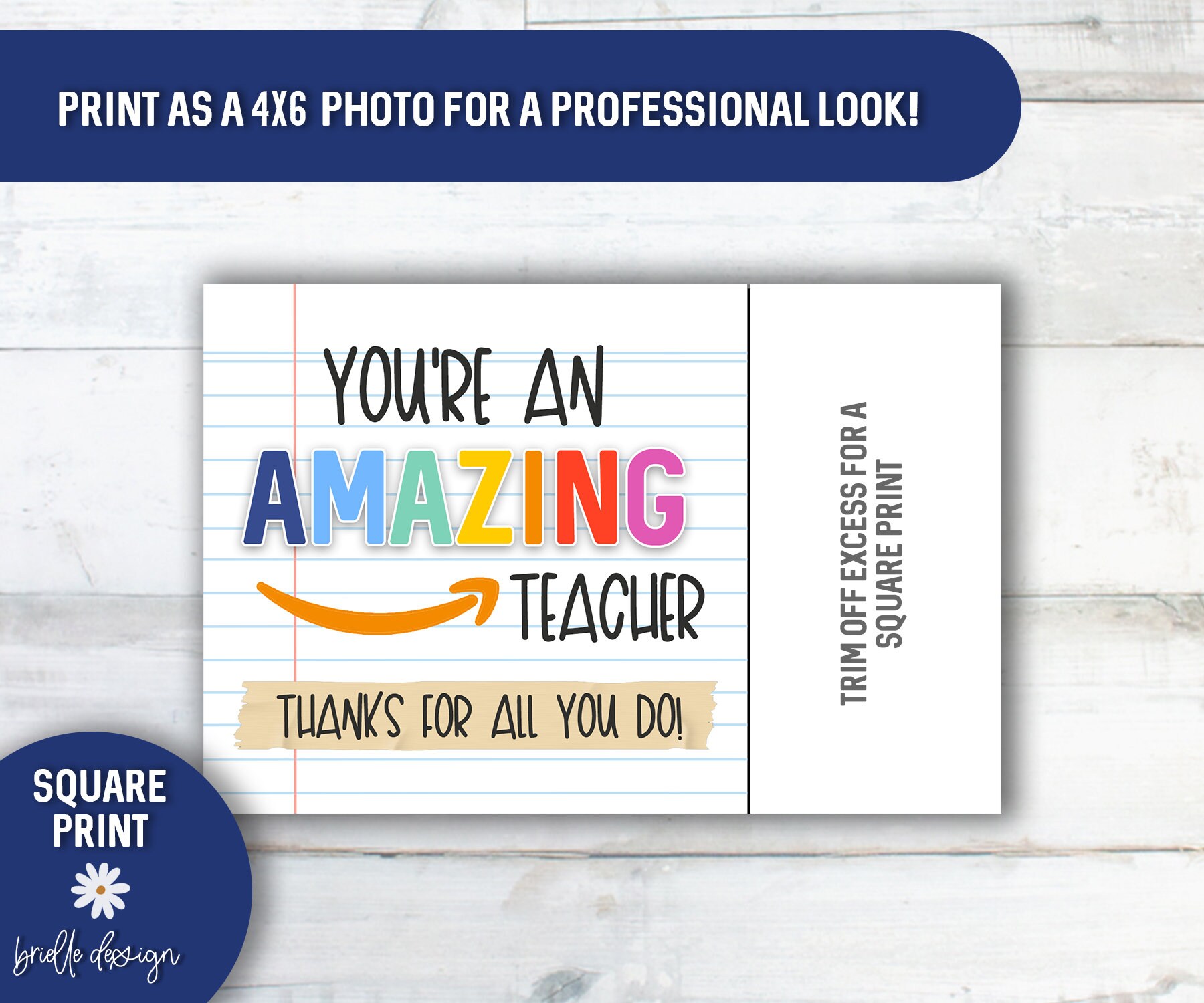 Amazon Teacher Gift, Amazing Teacher, Teacher Appreciation, Amazon Gift ...