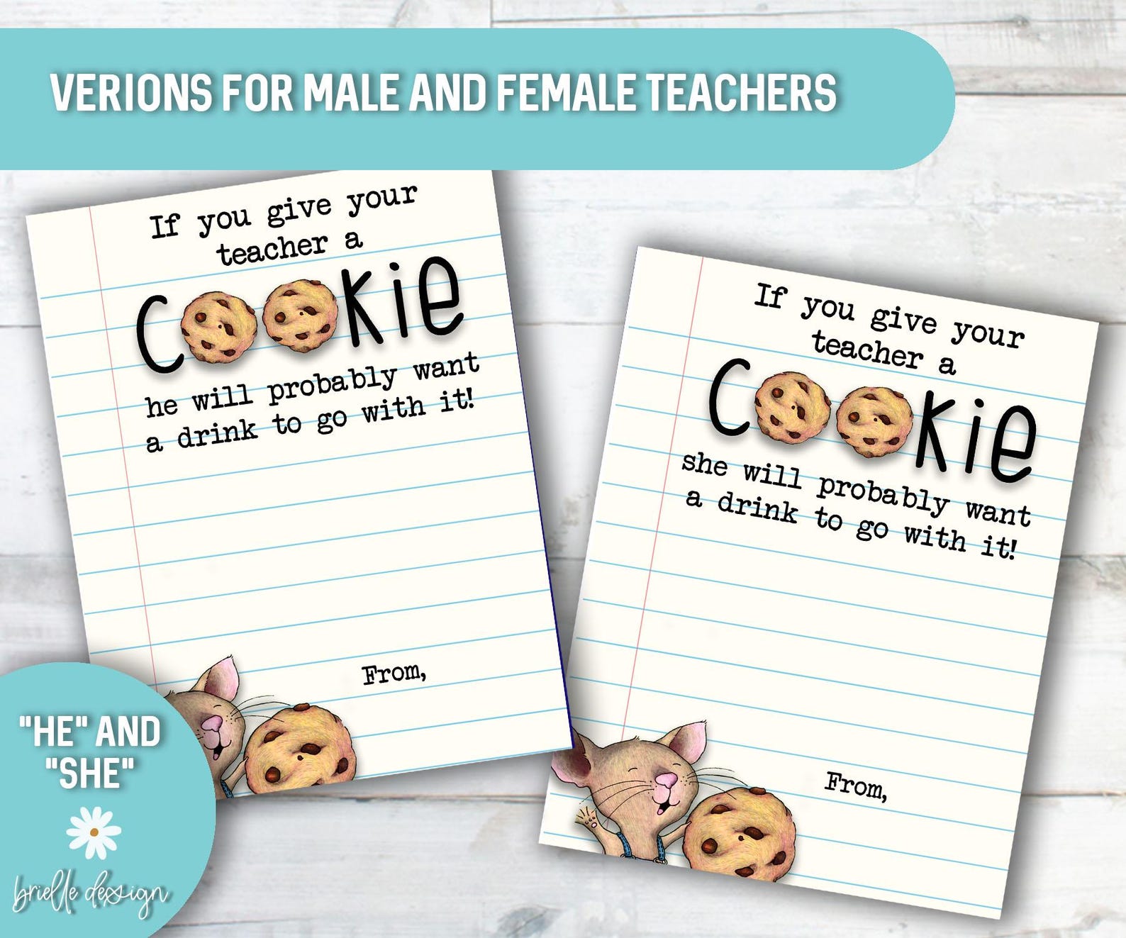 If You Give A Teacher A Cookie, Teacher Gift, Back to School Gift ...