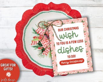 Dishes Christmas Gift Tags DIGITAL DOWNLOAD - Etsy