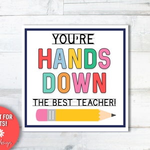 Hands Down the Best Teacher, Teacher Appreciation, Thank You Gift, Soap ...