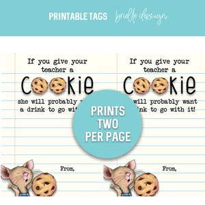If You Give A Teacher A Cookie, Teacher Gift, Back to School Gift ...