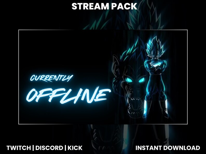 Dragon Ball Shenron Dragon Stream Overlay Pack | Anime Twitch OBS ...