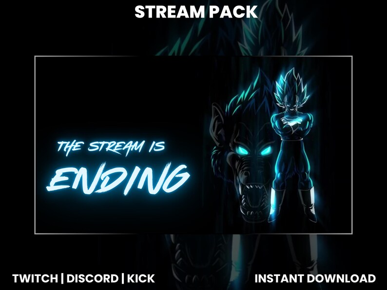 Dragon Ball Shenron Dragon Stream Overlay Pack | Anime Twitch OBS ...