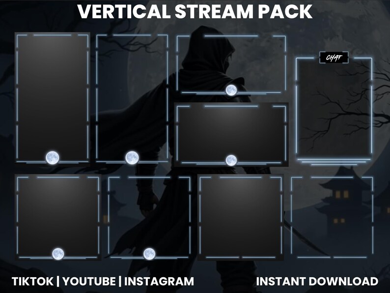 Ninja Stream Pack | Animated Screens, Overlays (digital Download) - Etsy