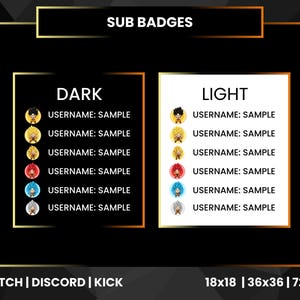 Dragon Ball Goku Saiyan Sub Badges | Anime Chibi Twitch Bit Badges ...