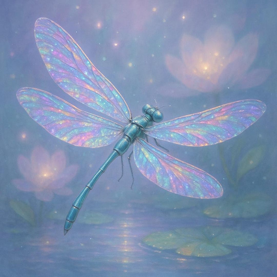 Ethereal Metallic Dragonfly Digital Image Bundle, Clipart ATC Junk ...