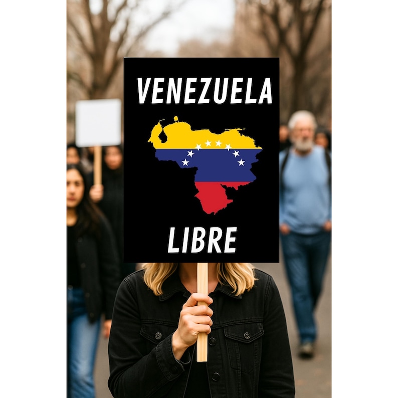 Hands off Venezuela Protest Sign | Latin America Solidarity Yard Sign ...