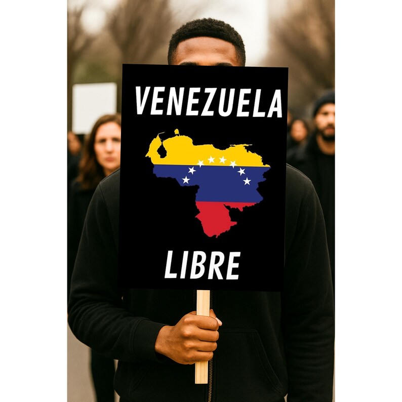 Hands off Venezuela Protest Sign | Latin America Solidarity Yard Sign ...